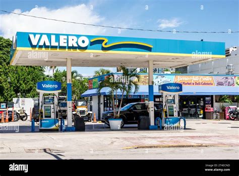 Valero Gas Station Logo The Valero Energy Corp Logo Is Displayed At