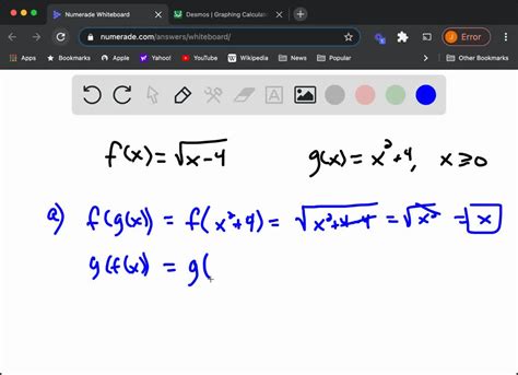 SOLVED Verifying Inverse Functions In Exercises Verify That F And G Are Inverse Functions