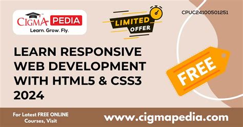 Learn Responsive Web Development With Html5 And Css3 2024 Free Udemy Course Cigma Pedia