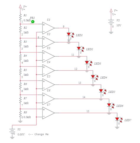 Flash Adc 3 Bit Multisim Live