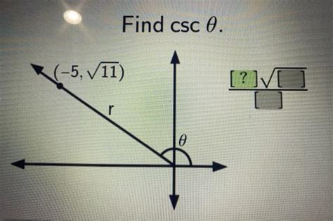 Solved Find cscθ Chegg com