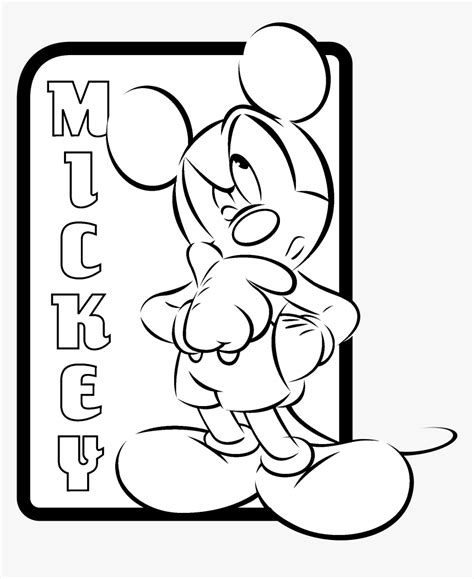 Mickey Mouse Logo Black And White Cartoon Hd Png Download