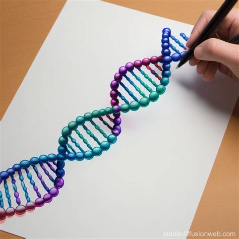 Dna Process Illustration Duplication Replication Transcription