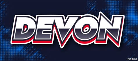 Devon Text Effect And Logo Design Name
