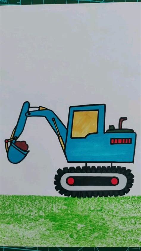 3 6岁幼儿画简单的简笔画工程车（流行11张） 简笔画图片大全