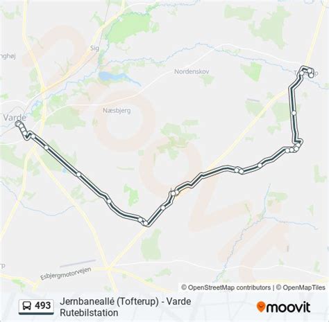 493 Rute Rejseplaner Stop And Kort Jernbaneallé Tofterup Opdateret