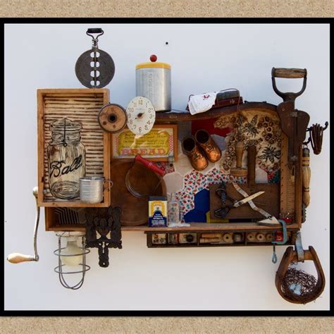 Assemblage Art She Provides She Protects She Guides She Nurtures