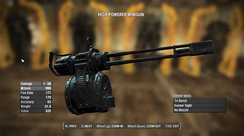 Black Minigun At Fallout 4 Nexus Mods And Community