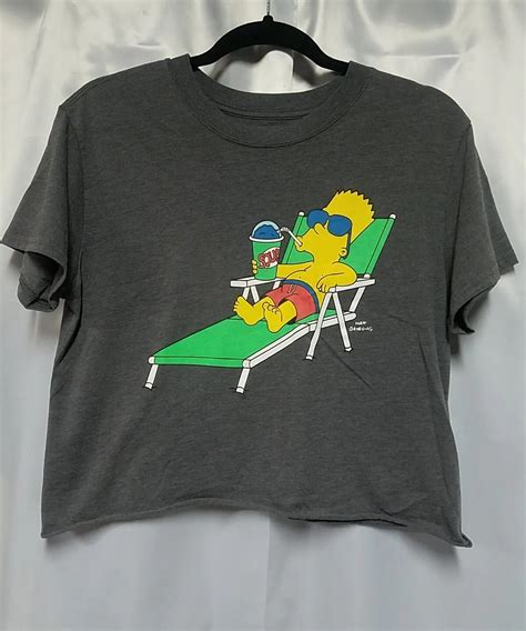Bart Simpson On Lounge Chair Drinking Squishee Choppe Gem