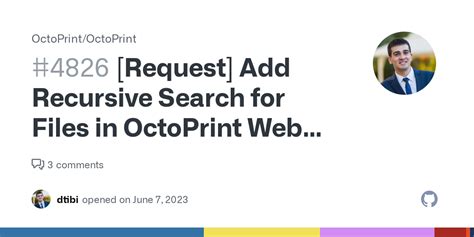 Request Add Recursive Search For Files In Octoprint Web Sd · Issue 4826 · Octoprintoctoprint