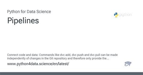 Pipelines Python For Data Science