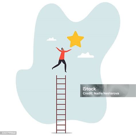 비즈니스 목표를 달성하기 위한 성공 또는 열망의 사다리디자인에 대한 문자 개념에 대한 스톡 벡터 아트 및 기타 이미지 개념 금색 기회 Istock