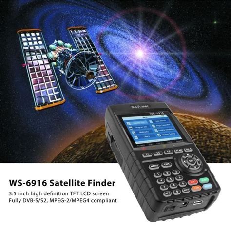 Satlink WS-6916 HD DVB-S2 Détecteur de satellites haute définition MPEG ...