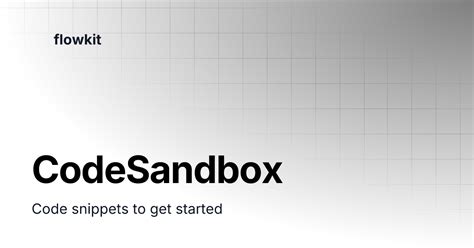 Codesandbox Flowkit