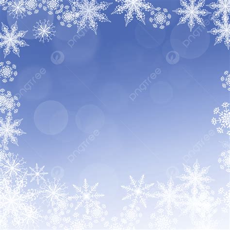 겨울 눈송이 간단한 테두리 경계 테두리 강설 Png 일러스트 및 Psd 이미지 무료 다운로드 Pngtree