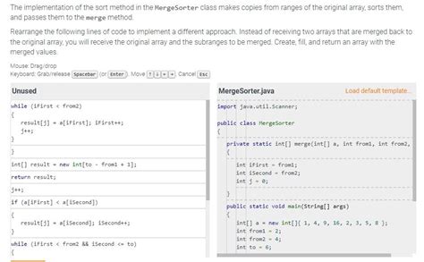 Solved The Implementation Of The Sort Method In The