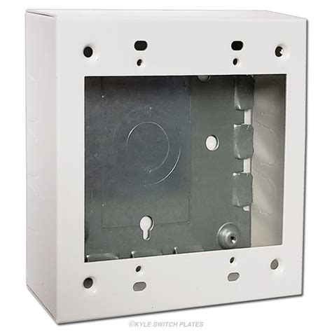 Recessed Electrical Box For Deep Outlets And Cables 2 Gang