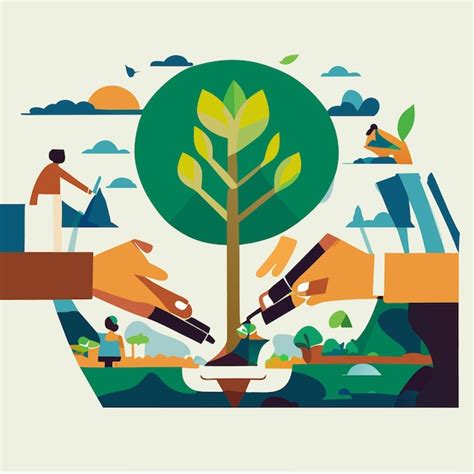 Premium Vector Tree Planting Icon Vector