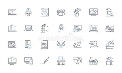 Operations And Logistics Line Icons Collection Efficiency