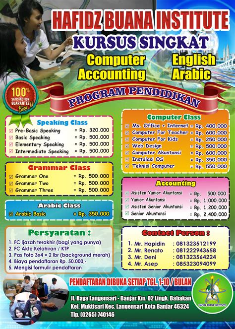 Brosur Kursus Karya Grafika Banjar