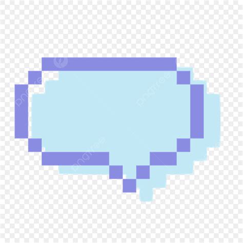 Dialog Box Clipart Hd PNG Blue Double Pixel Art Text Box Color Dialog Double Deck Blue Pixel