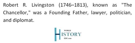 Founding Father Robert R Livingston World History Edu