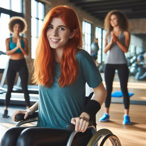 Ai Redheaded Quadriplegic Woman In Gym Class By Old Hous On Deviantart