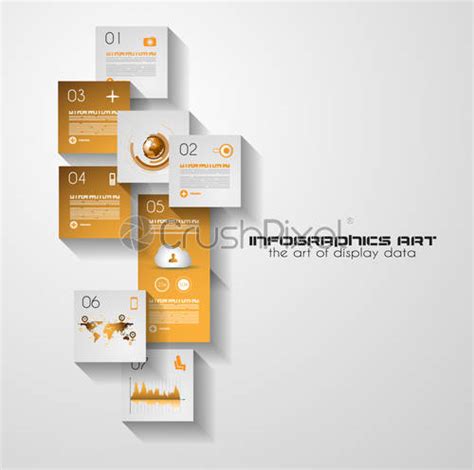 modern ui flat style infographic layout for data display stock vector