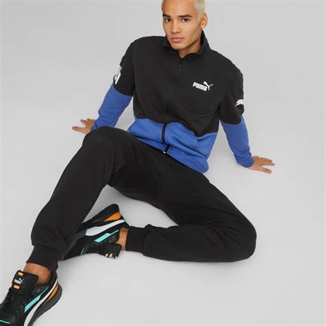 Спортивний костюм Puma Power Sweatsuit Men Колір Чорний Puma Black Royal Sapphire Puma