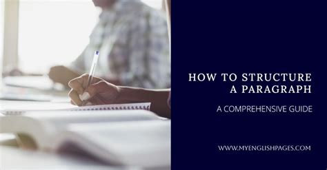The Structure Of A Paragraph How To Structure A Paragraph Step By Step