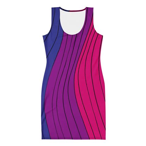 Bisexual Pride Abstract Art Unisex Bodycon Dress Etsy