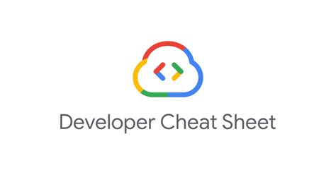 Google Cloud Developer Cheat Sheet
