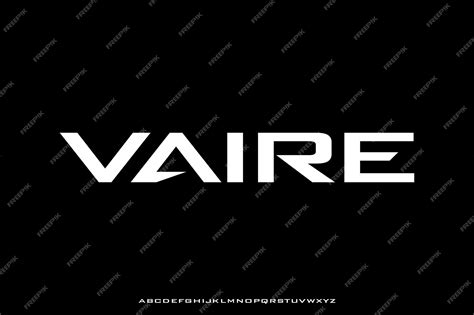 Premium Vector Modern Strong Alphabet Display Font Vector Futuristic Technology Typeface