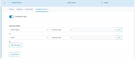 acf conditional logic