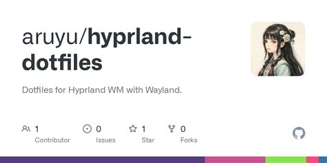 Github Aruyuhyprland Dotfiles Dotfiles For Hyprland Wm With Wayland