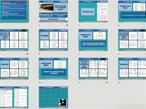 Aqa Gcse Physics P4 Electric Circuits Complete Lesson Pack Free