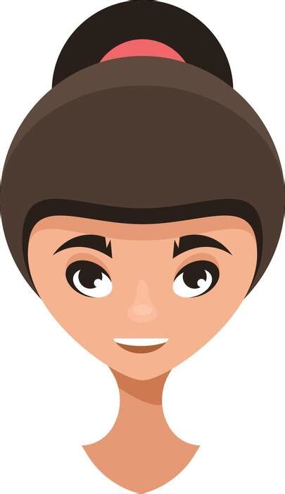 Female Cartoon Face Vector Art Icons And Graphics For Free Download