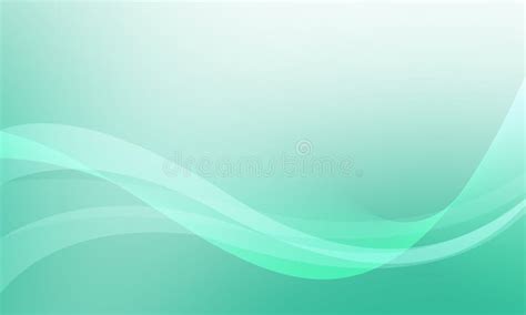 Green Lines Curves Wave Gradient Abstract Technology Background Stock Vector Illustration Of