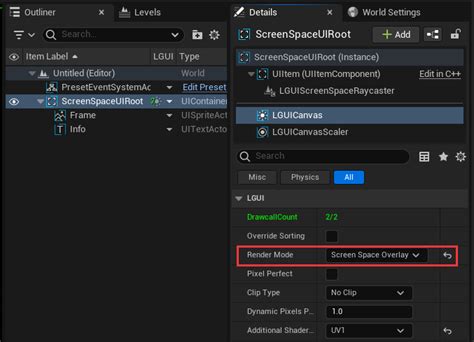 Screen Space Overlay
