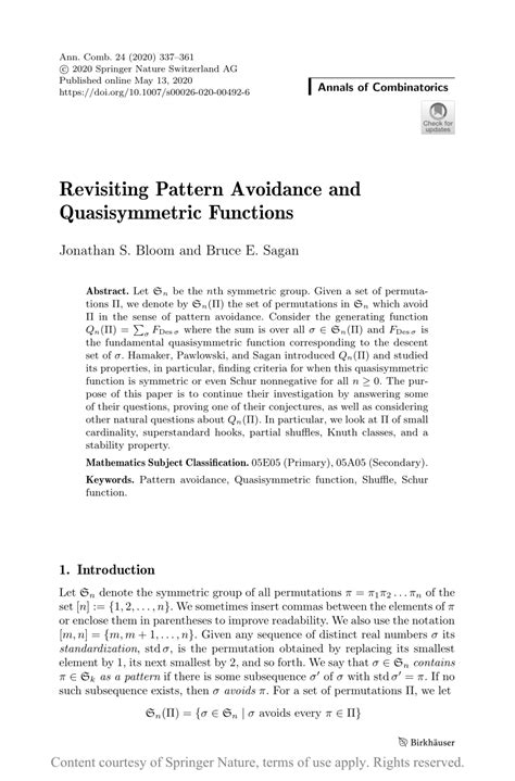 Revisiting Pattern Avoidance And Quasisymmetric Functions