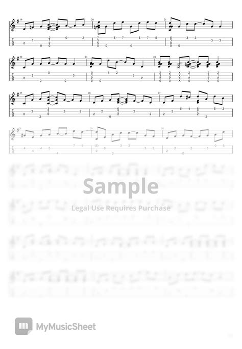 우쿨렐레 연주곡 이문세 가을이 오면 楽譜 By Yunjun 조각나암