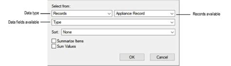 displaying record information in a database column