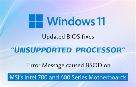 MSI BIOS Update Fixes Error Message On Intel And Series Motherboards TechPowerUp