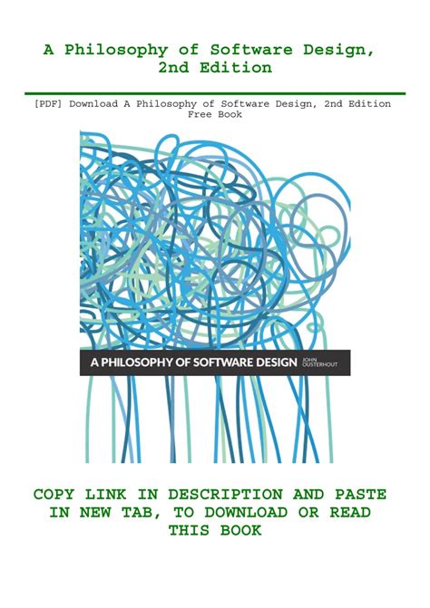 Pdf Download A Philosophy Of Software Design 2nd Edition Free Book