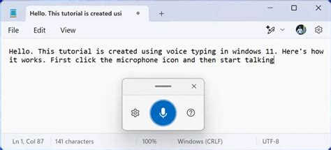 Как печатать голосом в Windows 11