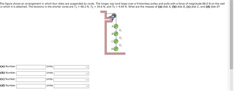 Solved The Figure Shows An Arrangement In Which Four Disks Chegg