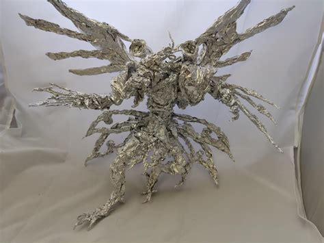 Daemon Primarch Corvus Corax By Relithel Aluminum Foil Sculpture R