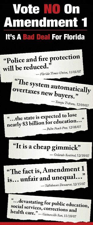 Florida Property Taxes Analysis Of Amendment 1