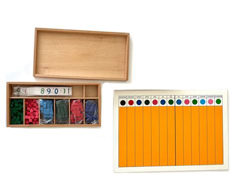 Decimal Fraction Board Montessori Decimal Fraction Exercise Montessori Decimal Fraction Board