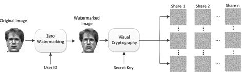 The Zero Watermarking And Visual Cryptography Procedures At The Edge